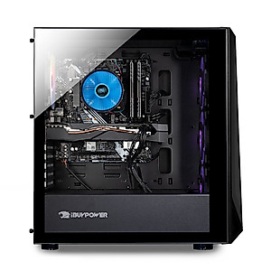 iBUYPOWER Pro Gaming PC Computer Desktop Trace 4 MR 165i (Intel i7-10700F 2.9GHz, AMD RX 580 8GB, 16GB DDR4 RAM, 480GB SSD, 1TB HDD, WiFi Ready, Windows 10 Home)