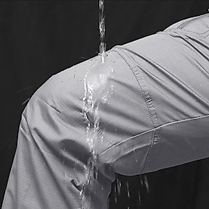 TACVASEN Work Pants for Men Construction Stretch Cargo Pants for Men 9 Pockets Tactical Pants Resistant Quick Dry Hiking Pants Water Lightweight Hunting Gray 30