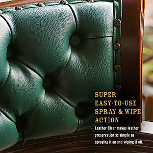 Doc Baileys “Clear” Formula for Any Color Leather- One Step Kit- Conditioner, Cleaner, and Softener- Waterproof, Stain Proof, Maintain and Protect Leather, Vinyl, Canvas, and More- No Sticky Residue