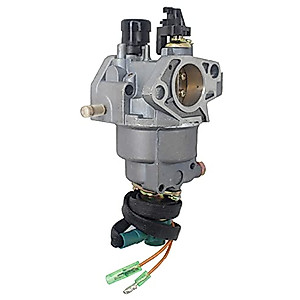 Fullas Huayi Carburetor Automatic Choke P27-1 Carb Compatible with Honda EC6500CX EB6500X EL6500CXS EG6500CX 5000W 6000W Gas Generator with Solenoid and Gaskets