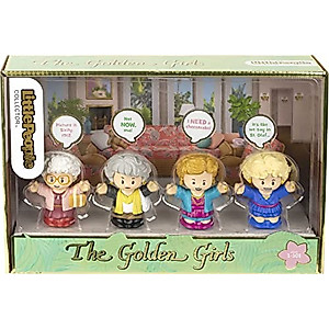 Little People Collector Dorothy, Blanch, Rose Sophia - the Golden Girls Special Edition Figure Set with 4 Character Figurines in a Gift Package