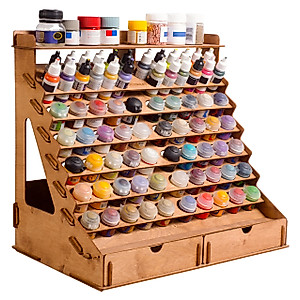1 Modular + 2 Corner Paint Rack Organizer