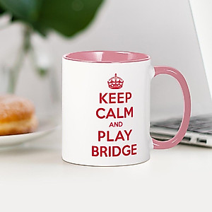 CafePress Keep Calm Play Bridge Mug Ceramic Coffee Mug, Tea Cup 11 oz