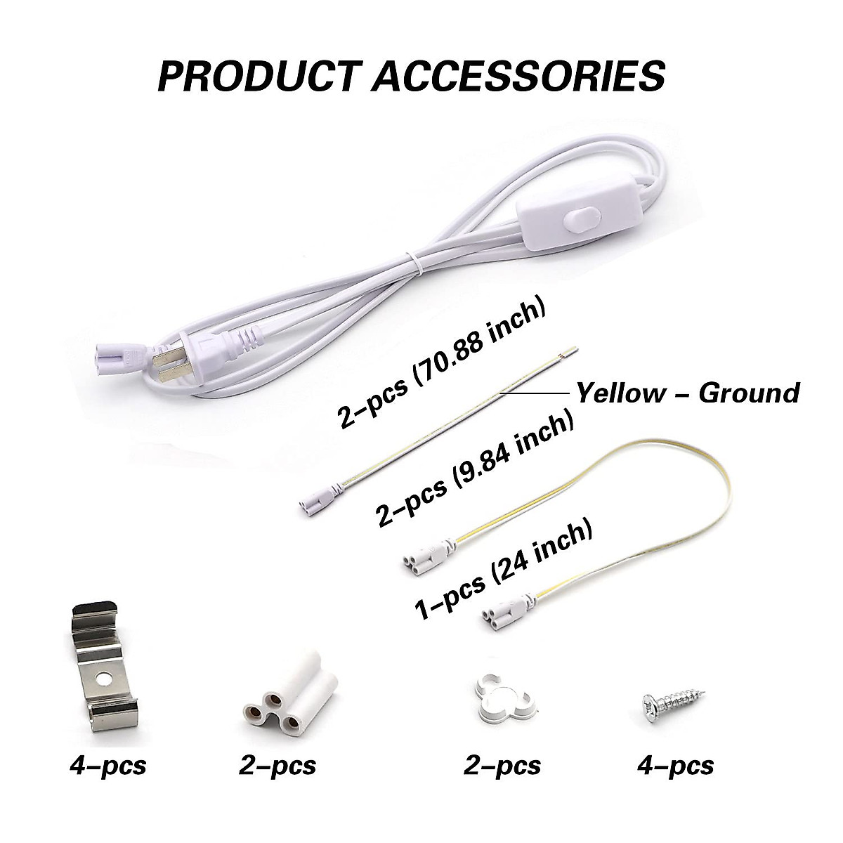 Striplight LED Shop Light Fixture, 12 Inch 5W, 580LM, Frosted Cover, 6500K, T5 Integrated Tube Light, Hight Output, Brighter White, LED Tube Light for Garage, Warehouse, Plug and Play (Pack of 2)