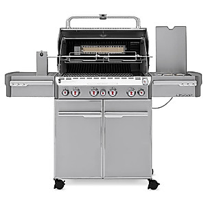 Weber Summit S-470 4-Burner Liquid Propane Grill, Stainless Steel 580-Square Inch