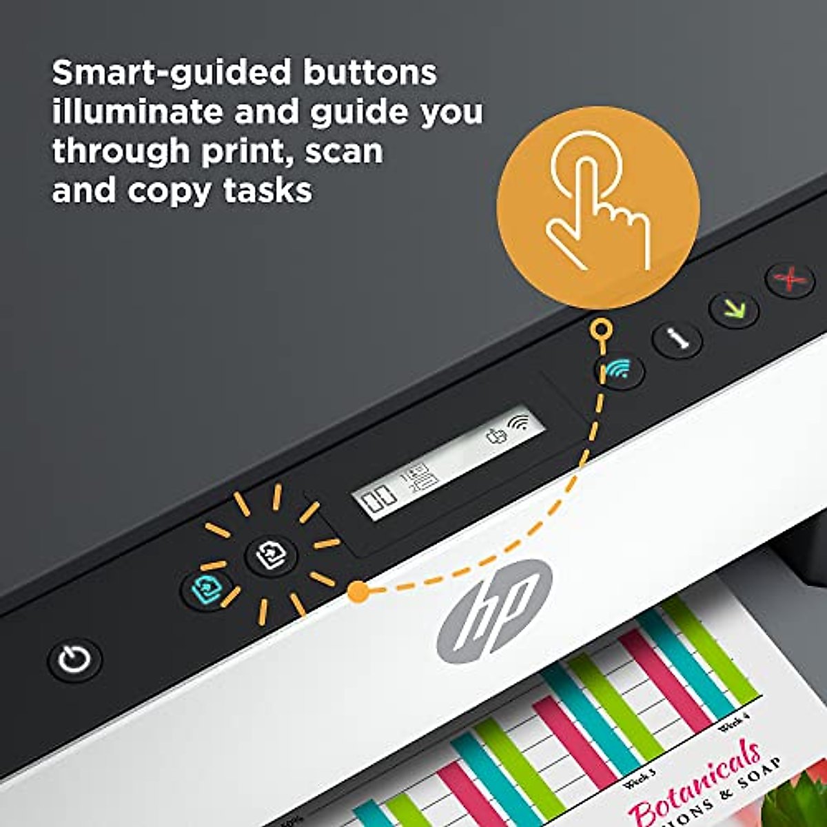 HP Smart -Tank 6001 Wireless All-in-One Cartridge-free Ink Printer, up to 2 years of ink included, mobile print, scan, copy (2H0B9A)