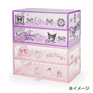 Sanrio Little Twin Stars 055743 Sparkly Clear Stacking Chest