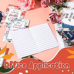 CHENGU 50 Pack Christian Notebooks Prayer Journals Small Pocket Bible Journal Gratitude Journal for Women Men Bible Notebook Scripture Inspirational Notepads for Office School Home (Novel Style)