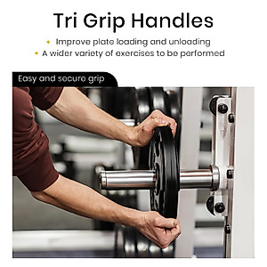 LIONSCOOL 2-Inch Rubber Coated Olympic Grip Plate in Pairs or Single for Strength Training, Weightlifting and Bodybuilding, 2.5-45LBS, One Year Warranty (5LB PAIR)