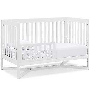 Delta Children Tribeca 4-in-1 Baby Convertible Crib, Bianca White