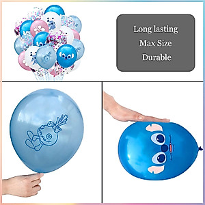 24-Piece Cartoon Birthday Decorations 12Inch Festive Latex Balloons Set Fantasy Party Supplies for Kids Boys and Girls