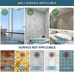 TooCust Shower Caddy with Vacuum Suction Cup, Shower Wall Caddy, Bathroom Caddy for Shower, Shower Suction Shelf,Shampoo Holder for Shower Wall, Bathroom Organizer, Shower Organization