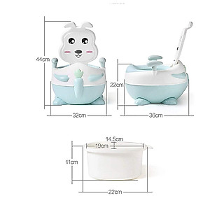 ZYSWP Cartoon Children Toilet, Trainer Chair Soft Splash-Proof Padded Training Seat for Children 1-7 Years Old,Easy Clean