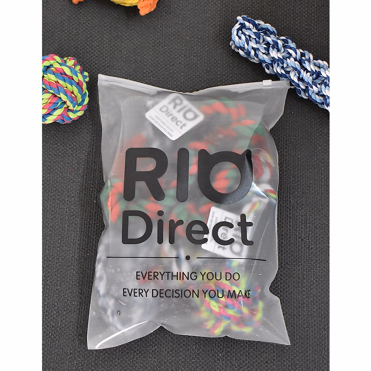 RIO Direct Dog Toys for Large Dogs, Durable Rope Chew Toys Set for Aggressive Chewers - XL Size 4 Pack Gift Set Best for Medium to Large Breeds