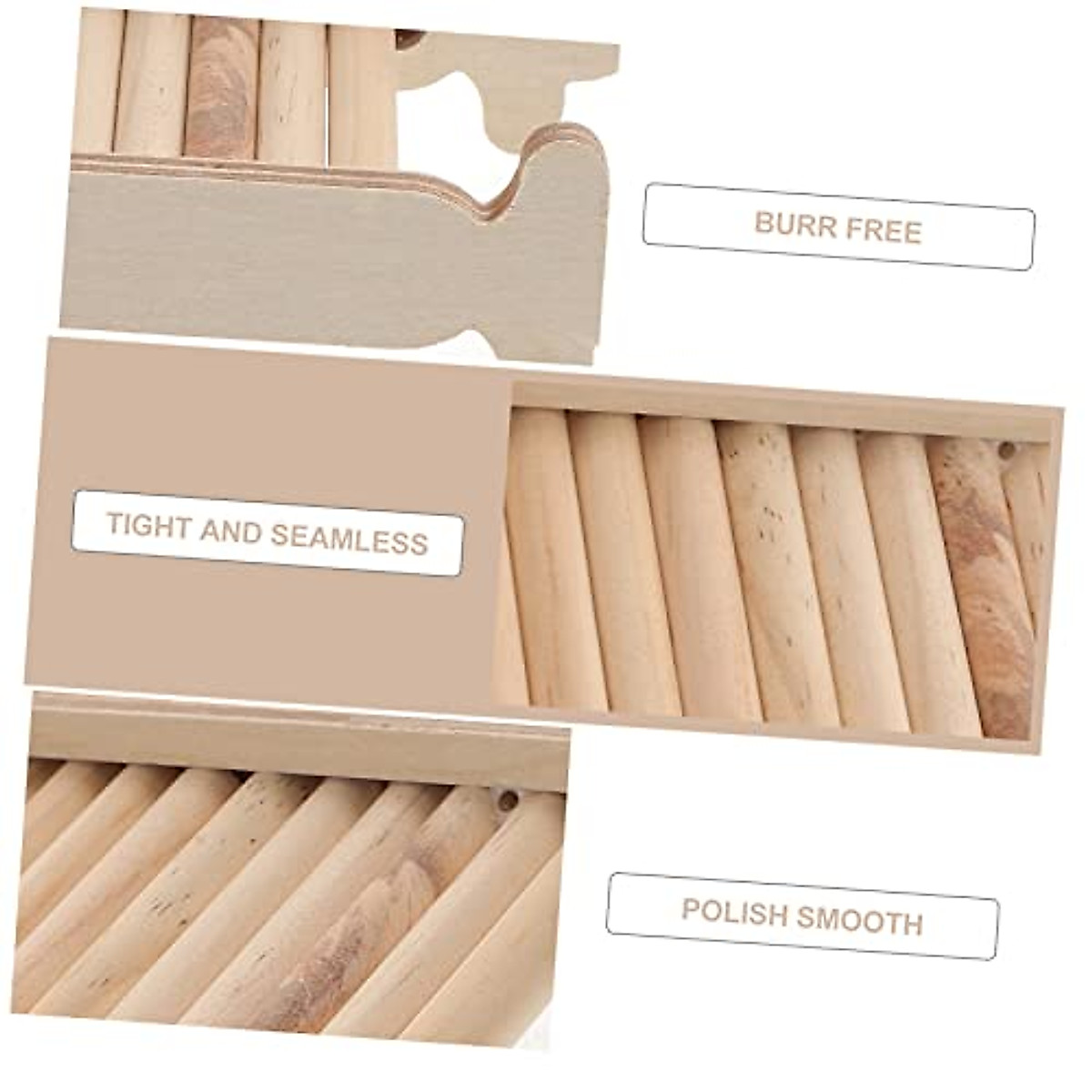 iplusmile 2pcs Hamster Climbing Ladder Hamster Wood Ladder Rat Chew Rat Ladder Hamster Cage Accessories Hamster Toys Cage for Guinea Pigs Wood Ladder Toy Wooden Sports Chinchilla Cage