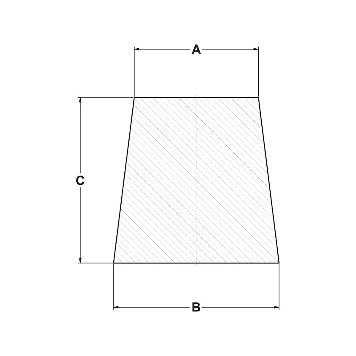 Caplugs SH-31761 Neoprene Plug - GN104 Tapered Masking Plug, Max ID 0.375" Min ID 0.250", Green (1000/Bag)