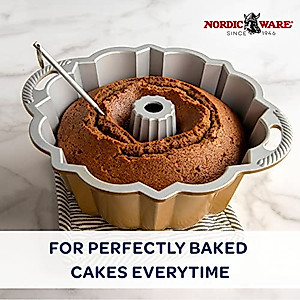 Nordic Ware Bundt Reusable Cake Thermometer, Silver