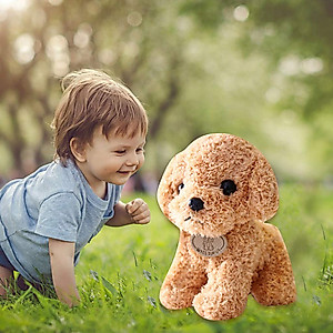 Muised Simulation Teddy Dog Plush Toy Puppy Doll Adults Gift 25CM Plushies Animals Stuffed Animals & Teddy Bears Adult Dolls Age 6-8 Action Figures Throw Pillows for Bed Winter Soft Warm