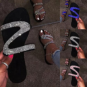 Quealent flip flops for women Casual Wedge Sandals for Women Comfortable Flower Clip Toe Summer Beach Sandals Fashion Ladies Bohemia Platform Dress Shoes