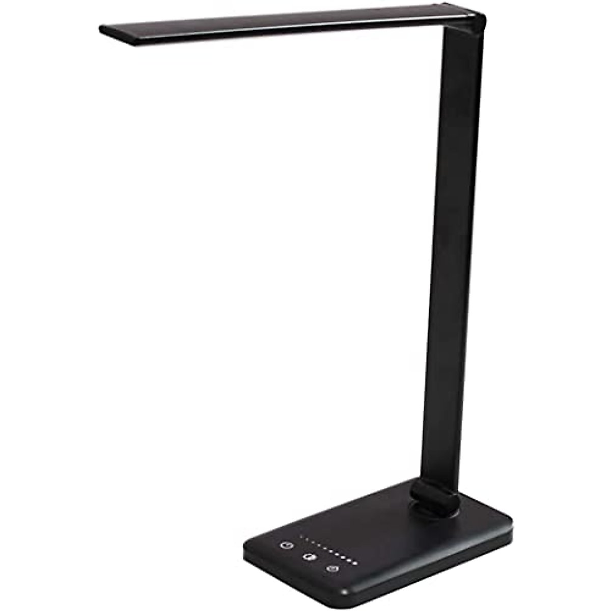 LED Desk Lamp Table Lamp Dimmable Reading Lamp with USB Charging Port 5 Lighting Modes 5 Brightness Levels, Sensitive Control, 30/60 min Auto Timer, Eye-Caring Office Lamp (Black 1.0)