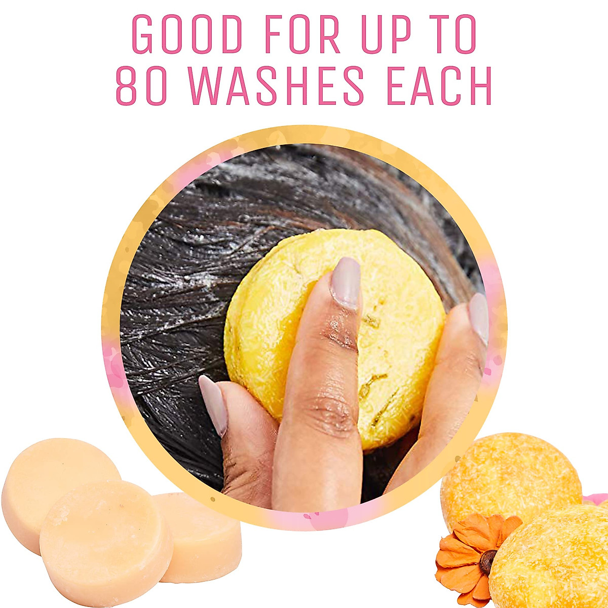 Sweet & Sassy Shampoo + Conditioner Bars: Includes 1 Shampoo, 1 Conditioner. Made in the USA. Natural, Organic, SLS Free, Safe for Color Treated Hair. Sunkissed