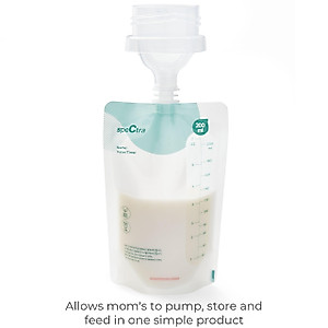 Spectra - Simple Store Milk Collection Bags 200 ml - Hygenic Double Lined Leak Free Insulation - Convenient Milk Storage for Busy Moms - 10 Count
