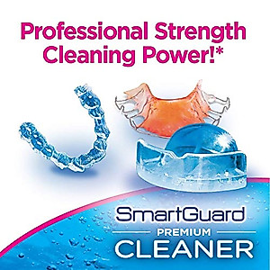 SmartGuard Premium Cleaner Crystals –(110 Cleanings)- Removes Stain, Plaque & Bad Odor from Dentures, Clear Braces, Mouth Guard, Night Guard & Retainers.