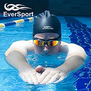 EverSport Goggles Swimming Adult 2 Pack, Anti Fog Swim Goggles for Women Men Youth Pool Water Goggles No Leak UV Protection