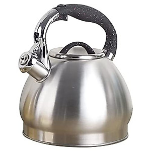 Stovetop Tea Kettle Whistling Teapot Tea Kettle Stainless Steel Whistling Kettle 3.5L Hot Water Boiler Kettle Kitchen Stovetop Tea Kettle Teapot Stove Top Kettle Tea Pot teapot