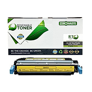 Renewable Toner Compatible Toner Cartridge Replacement for HP 644A Q6462A Color Laserjet 4730 MFP CM4730 (Yellow)