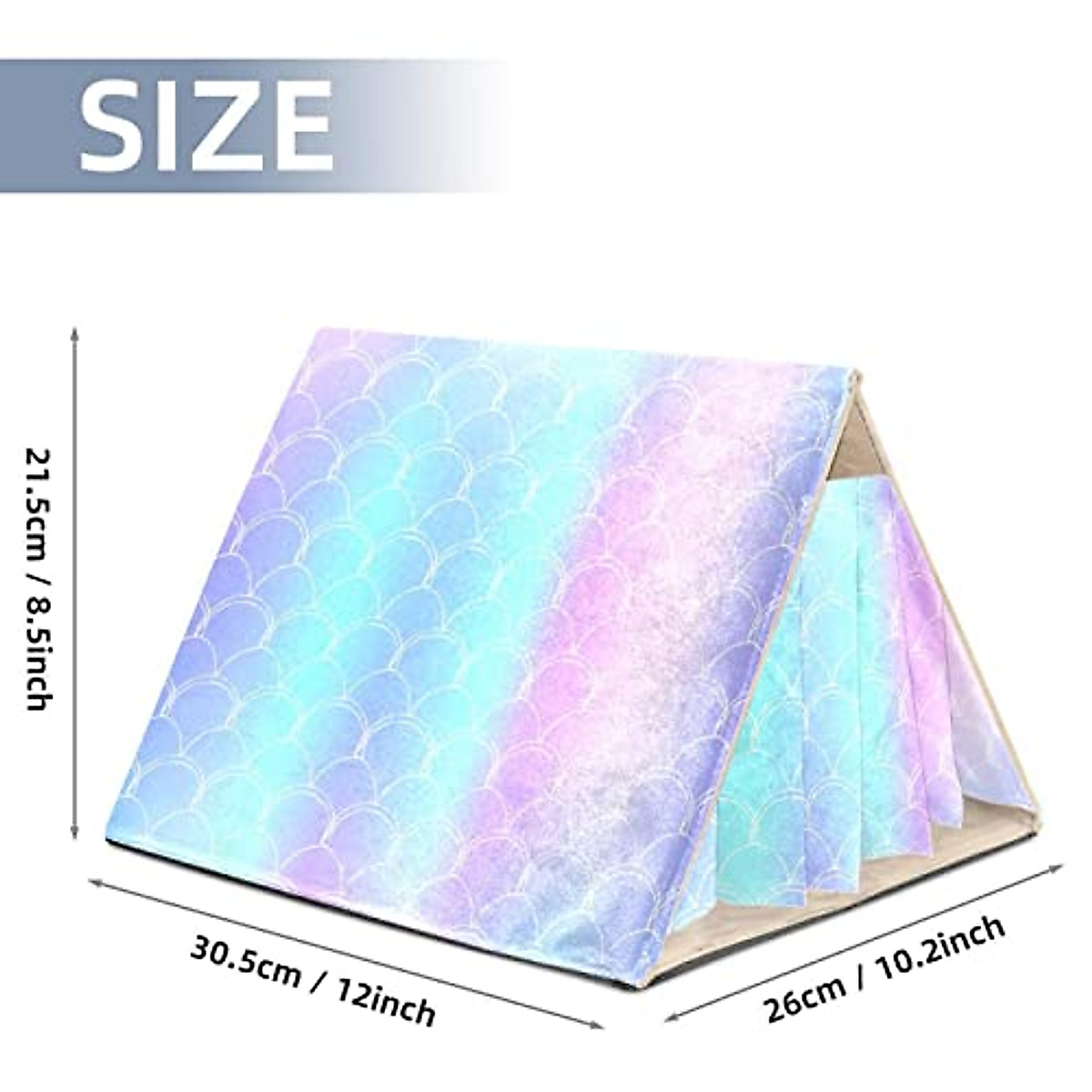 Mermaid Sea-Maid Scale, Guinea Pig Bed Washable Small Animal Hideout, Hamster Cage Accessories for Gerbils Chipmunks Squirrels Hedgehogs Guinea Pigs