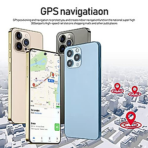 PUSOKEI i14 ProMax Smartphone, 6.7in Android12 CPU, 4GB RAM 128GB ROM, 4G Calling Network, 4000mah USB C Fast Charging, 16MP and 8MP Camera, WiFi, Face Fingerprint Unlock