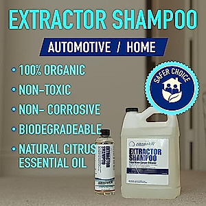 Nanoskin EXTRACTOR SHAMPOO Low Foaming Carpet Cleaner 5 Gallons - Machine Use Upholstery Cleaner, Stain Remover & Odor Eliminator on Rug Car Upholstery Carpets | For Automotive, Home, Office & More