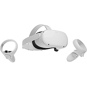 Oculus Quest 2 — 64GB Video — Advanced All-in-One Virtual Reality Headset with 3D Cinematic Sound, White — for Family Holiday VR Gaming Entertainment — 16 Feet USB Type-C Link Cable
