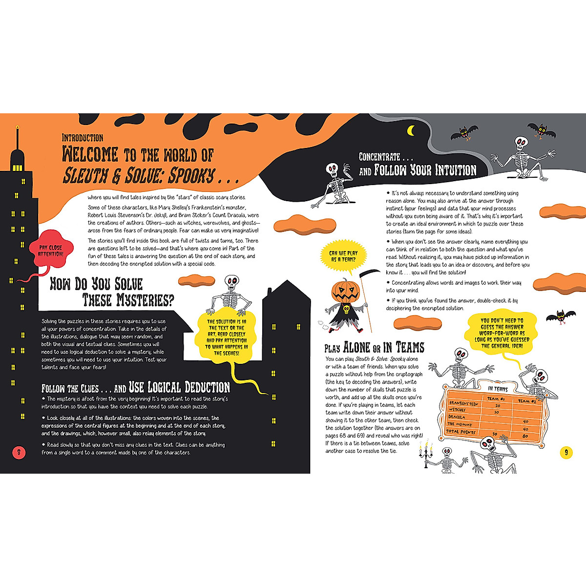 Sleuth & Solve: Spooky: Decode Mind-Twisting Mysteries Inspired by Classic Creepy Characters