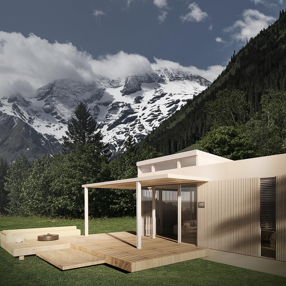 Prefab Homes | Prefab Modular Tiny Homes with Bathroom & Kitchen | 49.6m² Modular Mobile Home for Backyard, Hotels, Offices, Bars, Outdoor Living | Tiny Homes to Live in for Adults