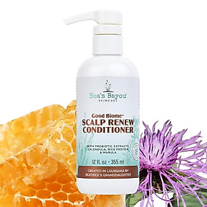 Bea's Bayou Dry Scalp Shampoo for Itchy Scalp Treatment - Anti Dandruff Shampoo - Flakes Shampoo, Probiotic Extracts Microbiome - Dandruff Treatment | Seborrheic Dermatitis Scalp Treatment - 12 Fl Oz