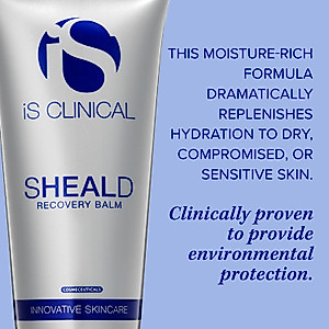 iS CLINICAL Sheald Recovery Balm, hydrating dry skin face moisturizer with healing properties 2 Oz