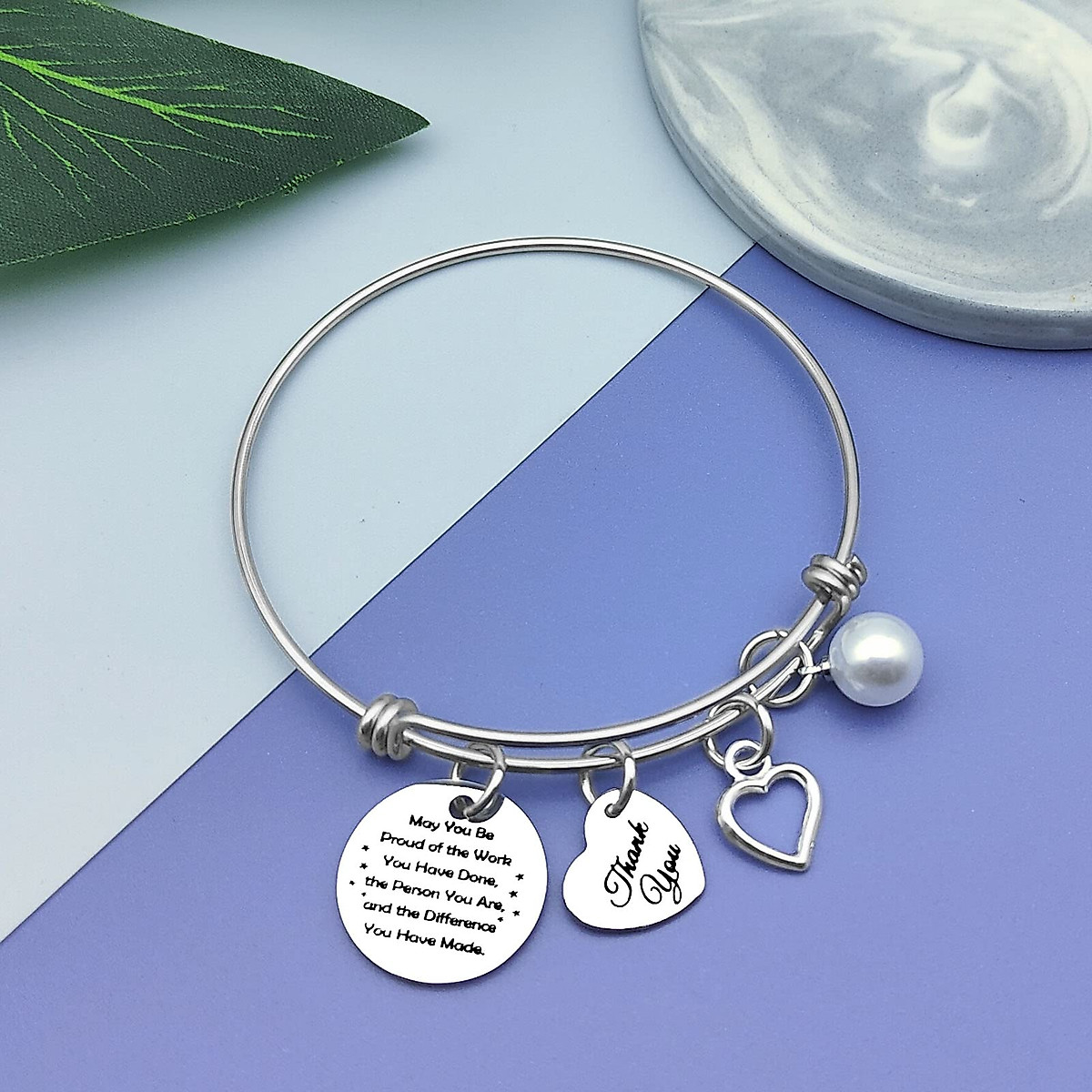 Retirement Gift Thank You Gift Jewelry Bracelet Appreciation Jewelry for Boss Coach Teacher Coworker Leaving Gifts Farewell Gift Goodbye Gift Birthday Christmas Thanksgiving Gift for Manager Leaders