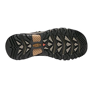 KEEN Men's Targhee 3 Mid Height Waterproof Hiking Boots, Black Olive/Golden Brown, 10.5