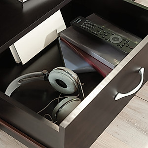 Sauder Beginnings Panel TV Stand, For TV's up to 42", Cinnamon Cherry finish