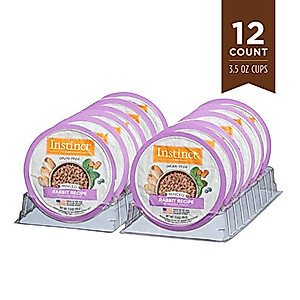 Instinct Grain Free Minced Recipe with Real Rabbit Natural Wet Cat Food, 3.5 oz. Cups (Case of 12)