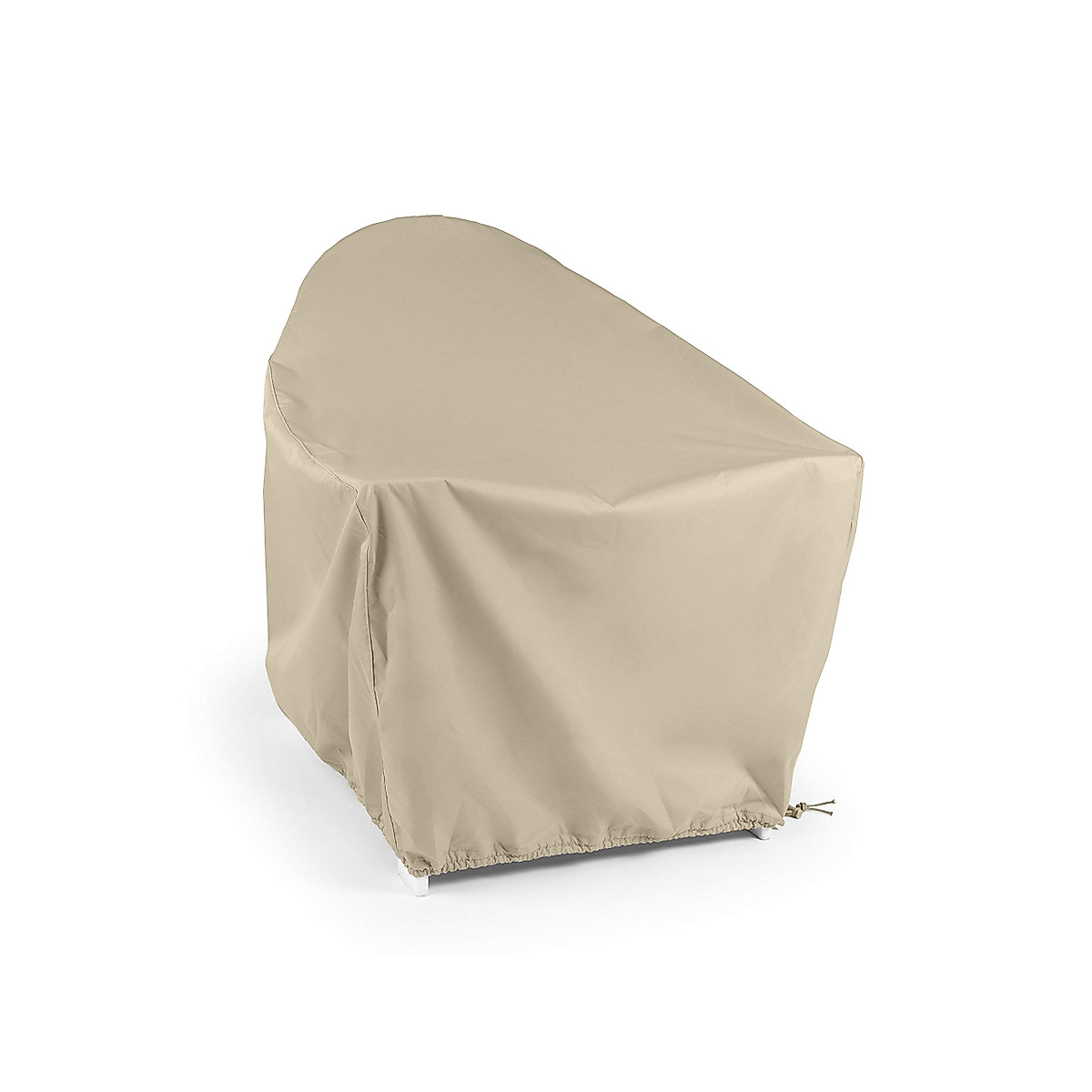 Covermates Outdoor Rounded Back Adirondack Chair Cover - Water Resistant Polyester, Drawcord Hem, Mesh Vents, Seating and Chair Covers, 32W x 34D x 38H, Khaki
