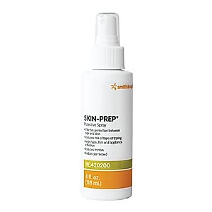 Smith & Nephew SW420200 SKIN-PREP Spray, Protective Dressing Spray, Skin Barrier Film, Contains Alcohol, 4 Ounces