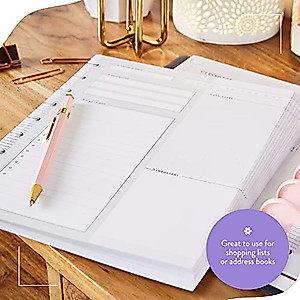Happy Planner Plans + Notes Planner Refill Paper, 100 Sheets of Lined Refill Paper for Journals, Classic Size