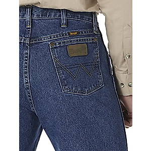 Wrangler Men's George Strait Cowboy Cut Original Fit Jean, Heavyweight Stone Denim, 38W x 32L