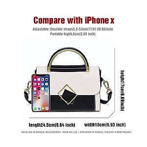 Cow Leather Purse Crossbody Bags for Women Small Tote Handbags for Women Satchel Shoulder Bags Clearance