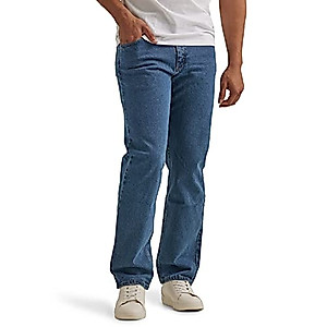 Wrangler Authentics Men's Classic 5-Pocket Relaxed Fit Flex Jean Dark Stonewash Flex 32W x 29L