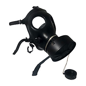 KYNG Israeli Rubber Respirator Style Mask Protection w/Premium Black KYNG 40mm Premium FILTER Canister For Industrial, Chemical Handling, Halloween, Painting, Welding, Prepping, Emergency Preparedness