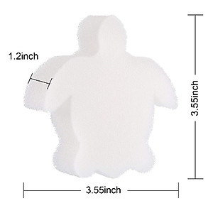 Chuangdi 24 Pieces Hot Tub Sponge, Turtle Oil Scum Absorbing Absorber for Spa and Swimming Pool (White)